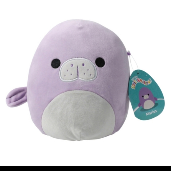 Squishmallows | Toys | Nwt Manatee Squishmallows Marius Lavender Purple ...
